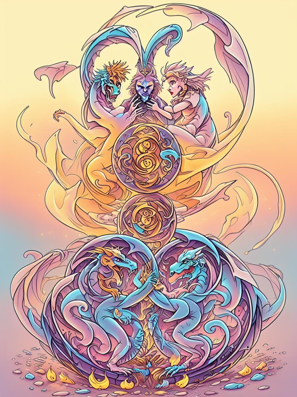 The Lovers Archetype Modified with AI Art Generator Leonardo - Beholder ...